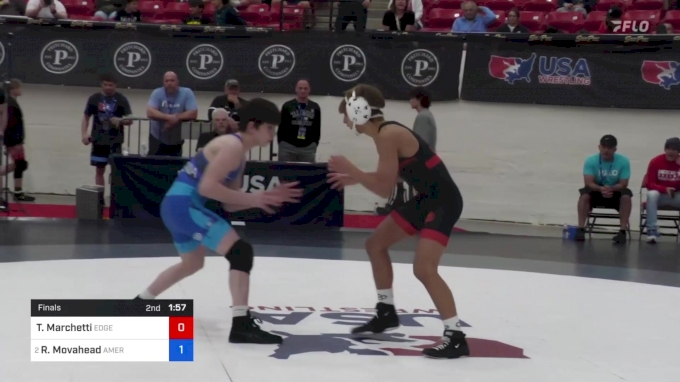 52 kg Final - Tommy Marchetti, Edge Wrestling vs Reece Movahead ...