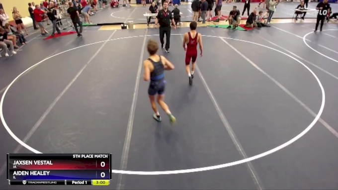 106 lbs 5th Place Match - Jaxsen Vestal, IA vs Aiden Healey, IL