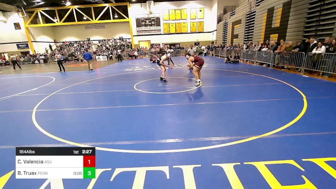 184A lbs Rr Rnd 3 - Cael Valencia, Asu vs Bernie Truax, Penn State