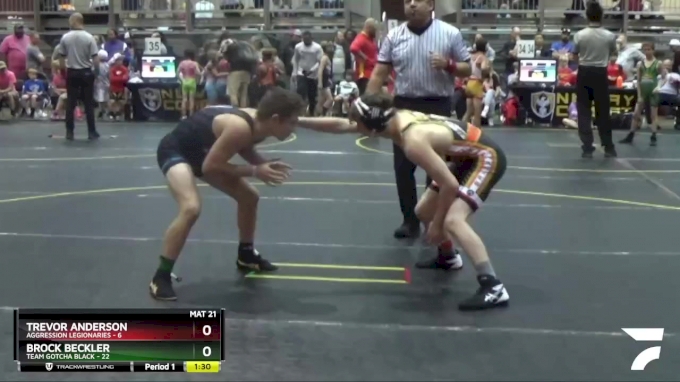 120 lbs Round 3 (6 Team) - Trevor Anderson, Aggression Legionaries vs ...