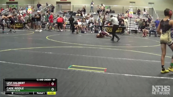 91 lbs Quarterfinal - Cade Riddle, Haywood Elite vs Levi Halbert ...
