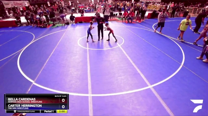 57 lbs Quarterfinal - Bella Cardenas, Kerman High School Wrestling vs ...