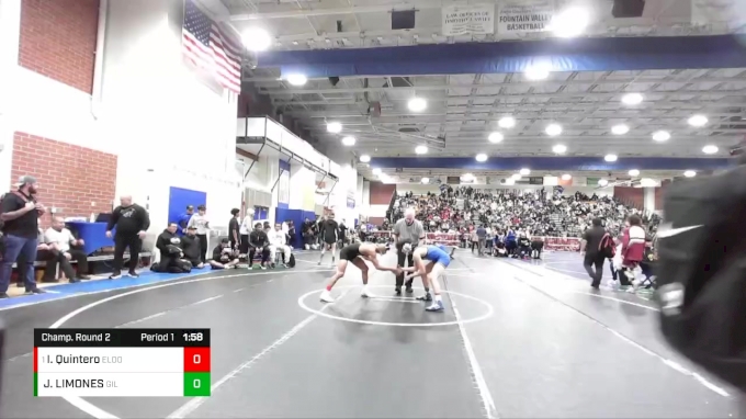 120 lbs Champ. Round 2 - Isaiah Quintero, El Dorado vs JOSE LIMONES, Gilroy