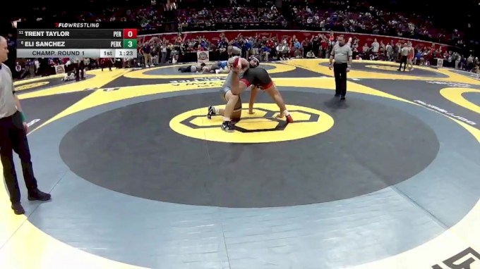 D2-285 lbs Champ. Round 1 - Trent Taylor, Perry vs Eli Sanchez, Perkins