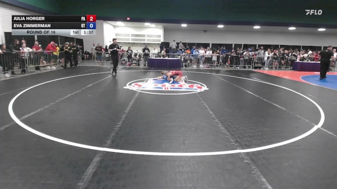 106 lbs Round Of 16 - Julia Horger, PA vs Eva Zimmerman, UT