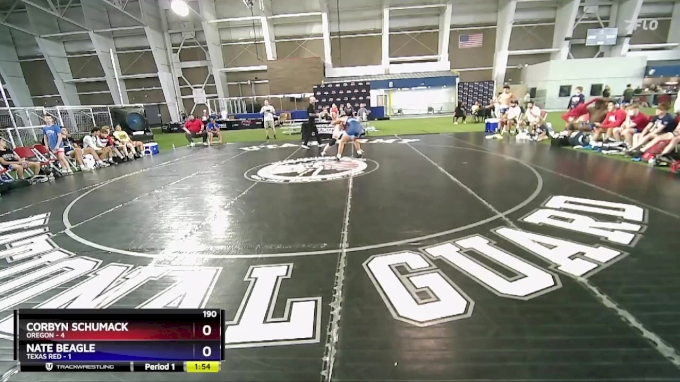 190 lbs Round 1 (6 Team) - Corbyn Schumack, Oregon vs Nate Beagle ...