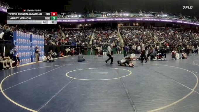 3A 113 lbs Cons. Round 2 - Favio Esparza Jaramillo, Cedar Ridge vs ...