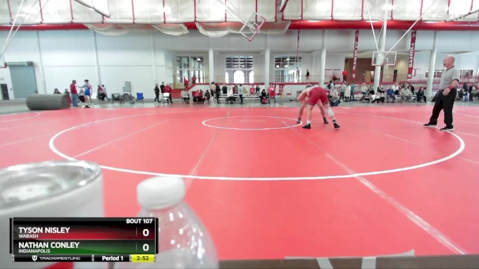 157 lbs 1st Place Match - Tyson Nisley, Wabash vs Nathan Conley ...