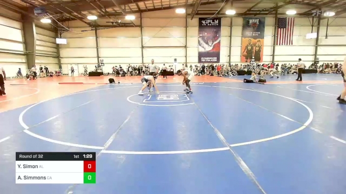 132 lbs Round Of 32 - Yanik Simon, AL vs Aiden Simmons, CA