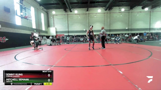 190 lbs Quarterfinal - Sonny Kling, Canyon Springs vs Mitchell Semaan ...