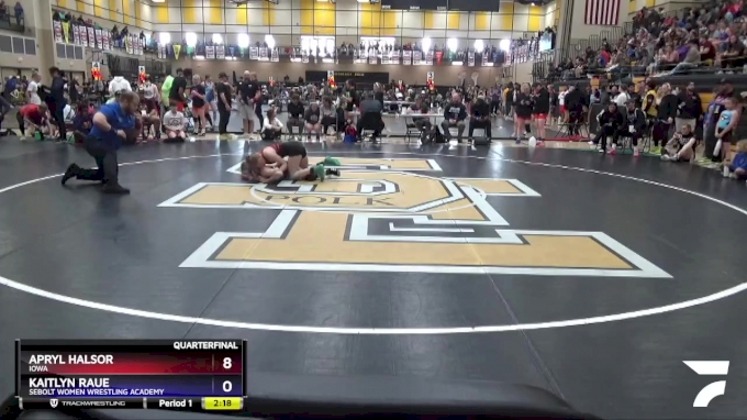 125 lbs Quarterfinal - Apryl Halsor, Iowa vs Kaitlyn Raue, Sebolt Women ...