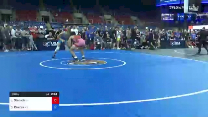 126 lbs Quarterfinal - Luke Stanich, New Jersey vs Christopher Coates ...