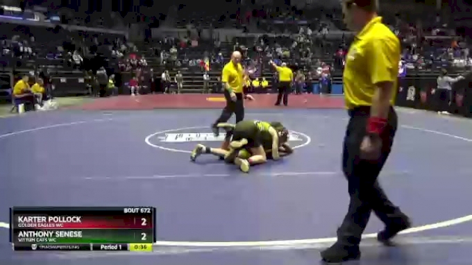 134 lbs 7th Place Match - Anthony Senese, Vittum Cats WC vs Karter ...