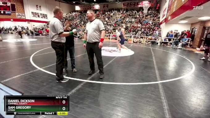 165 lbs Champ. Round 1 - Sam Gregory, Lyman vs Daniel Dickson, Campbell ...