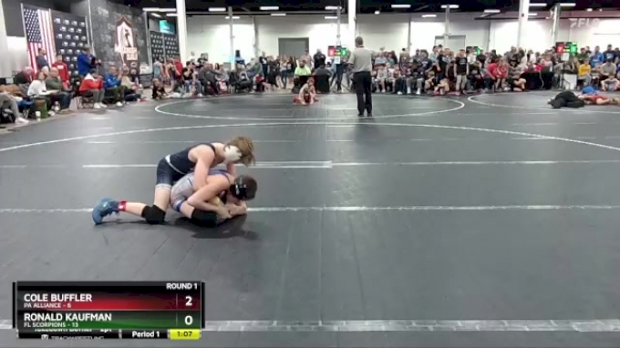 88 lbs Round 1 (4 Team) - Cole Buffler, PA Alliance vs Ronald Kaufman ...