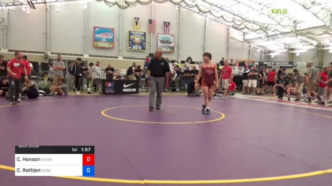 55 kg Consi Of 16 #2 - Caleb Henson, Woodland vs Caleb Rathjen, Sebolt ...