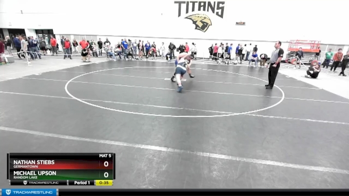 215 lbs Cons. Round 6 - Michael Upson, Random Lake vs Nathan Stiebs ...