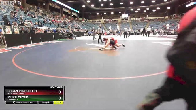 6A-190 lbs Cons. Round 1 - Logan Perchellet, Blue Valley West vs Reece ...