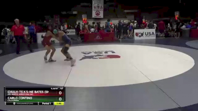 97 lbs Semifinal - Chulh-Ts`a`s-Ne Bates (Smiley), Del Norte Wrestling ...