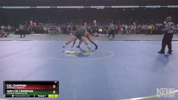 D3-285 lbs Quarterfinal - Waylon Lingeman, Central Montcalm HS vs Cal ...
