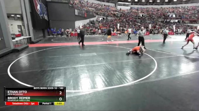 140 lbs Cons. Round 2 - Brody Reimer, Kewaskum Wrestling vs Ethan Otto ...