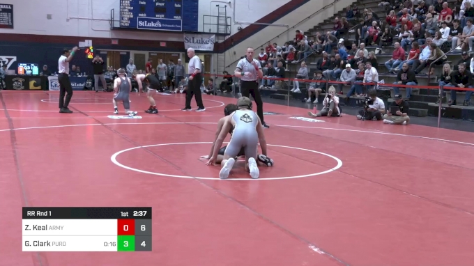 141 lbs Rr Rnd 1 - Zach Keal, Army vs Greyson Clark, Purdue
