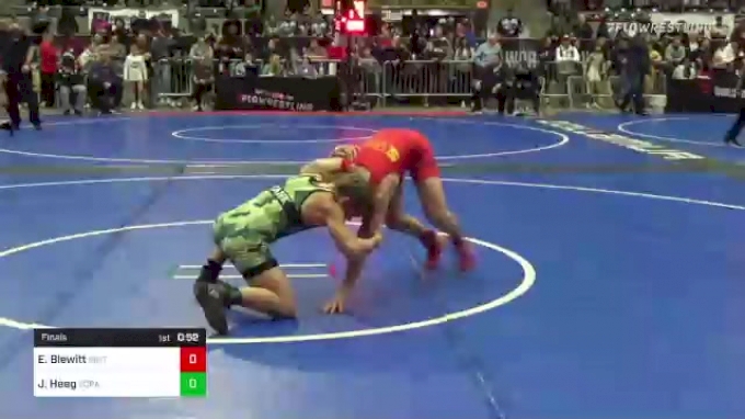 105 lbs Final - Elijah Blewitt, Sebolt Wrestling Academy vs Justus Heeg ...