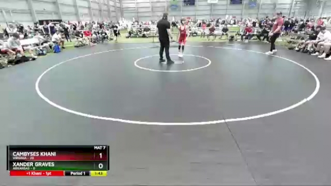 106 lbs Round 1 (8 Team) - Cambyses Khani, Virginia vs Xander Graves ...
