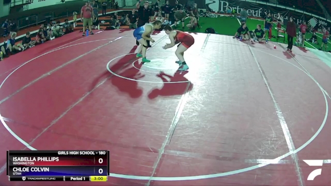 180 lbs Quarterfinal - Isabella Phillips, Washington vs Chloe Colvin, Utah