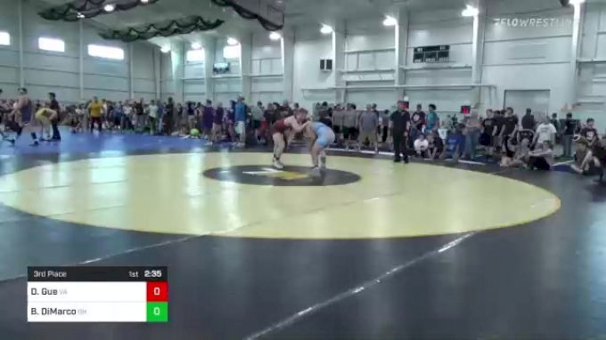E-190 lbs 3rd Place - Dustin Gue, VA vs Benjamin DiMarco, OH