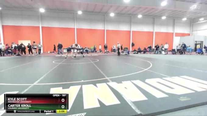 197 lbs Quarterfinal - Kyle Scott, Rochester University vs Carter Kroll ...