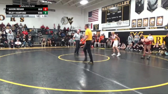 138 lbs 1st Place Match - Riley Hanford, West Marshall vs Jaxon Regan ...
