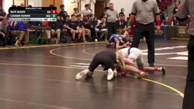 114 lbs Qtr-finals - Nick Guzzo, Council Rock North vs Louden Hower ...