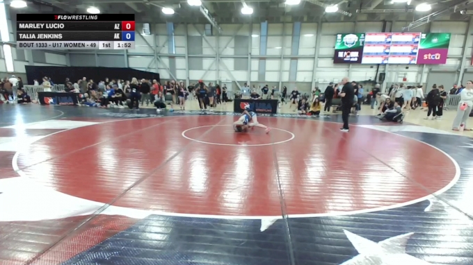 U17 Women - 49 lbs Cons. Round 2 - Marley Lucio, AZ vs Talia Jenkins, AK