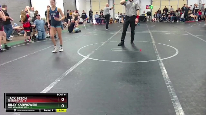 88 lbs Round 2 (8 Team) - Riley Karwowski, Mat Assassins Red vs Jack ...