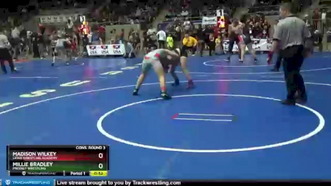 126 lbs Cons. Round 3 - Millie Bradley, Prodigy Wrestling vs Madison ...