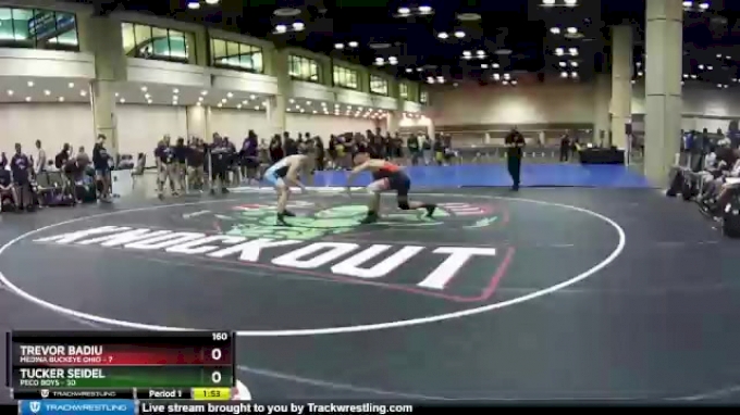 160 lbs Placement (16 Team) - Tucker Seidel, PECO Boys vs Trevor Badiu ...