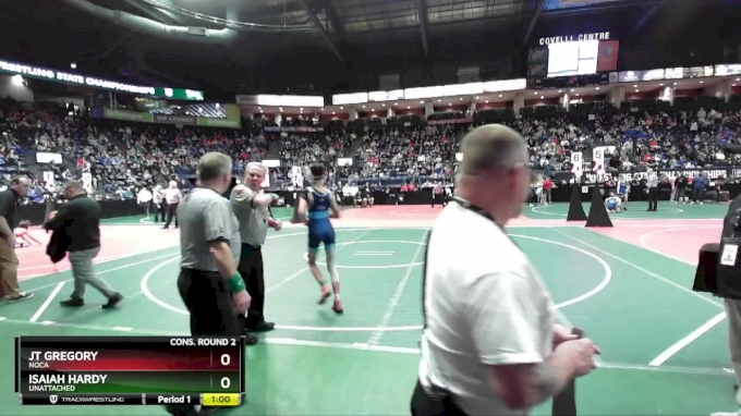 120 lbs Cons. Round 2 - Jt Gregory, NOCA vs Isaiah Hardy, Unattached