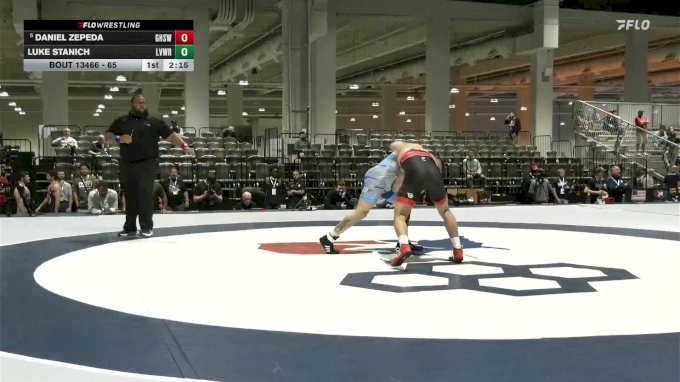 65 lbs Quarters - Daniel Zepeda, Gilroy High School Wrestling vs Luke ...