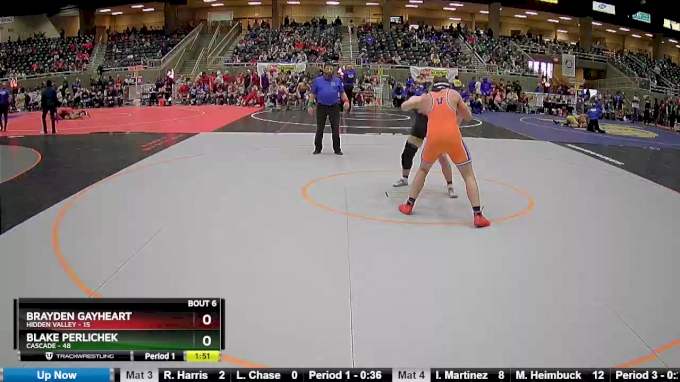 197 lbs Round 3 (4 Team) - Brayden Gayheart, Hidden Valley vs Blake ...