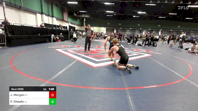 132 lbs Consi Of 16 #2 - Jace Morgan, MI vs Patrick OKeefe, NJ