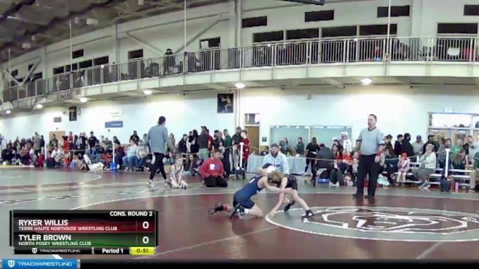 53 lbs Cons. Round 2 - Ryker Willis, Terre Haute Northside Wrestling ...