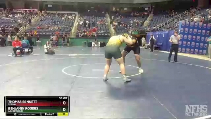4A 285 lbs Champ. Round 1 - Benjamin Rogers, A.C. Reynolds vs Thomas ...