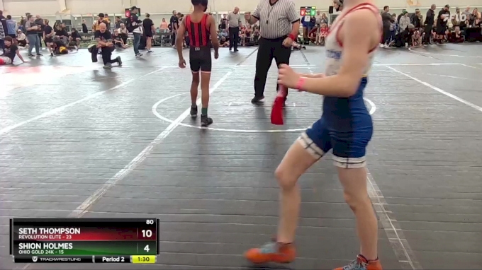 80 lbs Round 2 (6 Team) - Seth Thompson, Revolution Elite vs Shion ...