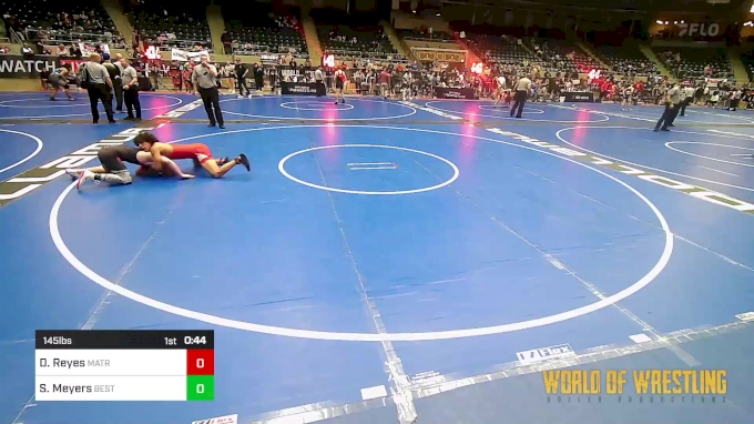 145 lbs Consolation - Daegan Reyes, Matrix Grappling vs Steel Meyers ...