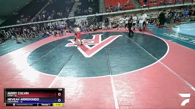126 lbs Round 2 (8 Team) - Avery Colvin, Utah vs Neveah Arredondo ...