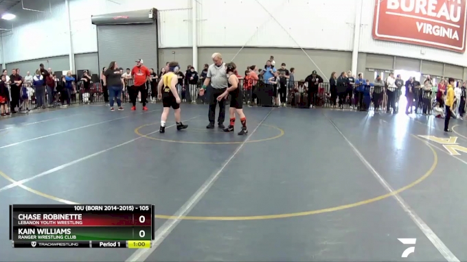 105 lbs Cons. Semi - Chase Robinette, Lebanon Youth Wrestling vs Kain ...
