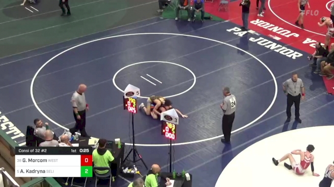 132 lbs Consi Of 32 #2 - Gavin Morcom, Western Wayne vs Alexander ...