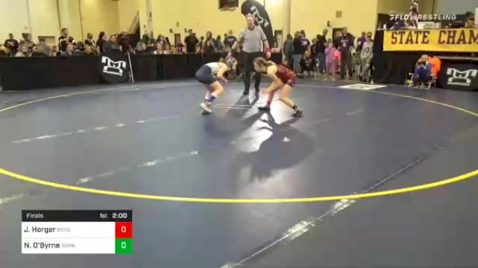94 lbs Final - Julia Horger, Bensalem vs Neve O'Byrne, Garnet Valley