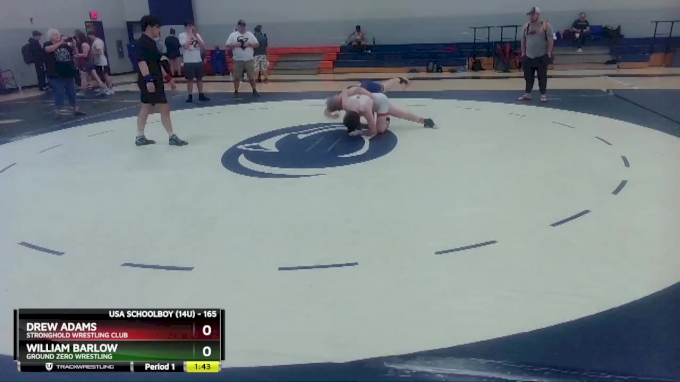 165 lbs 3rd Place Match - William Barlow, Ground Zero Wrestling vs Drew ...